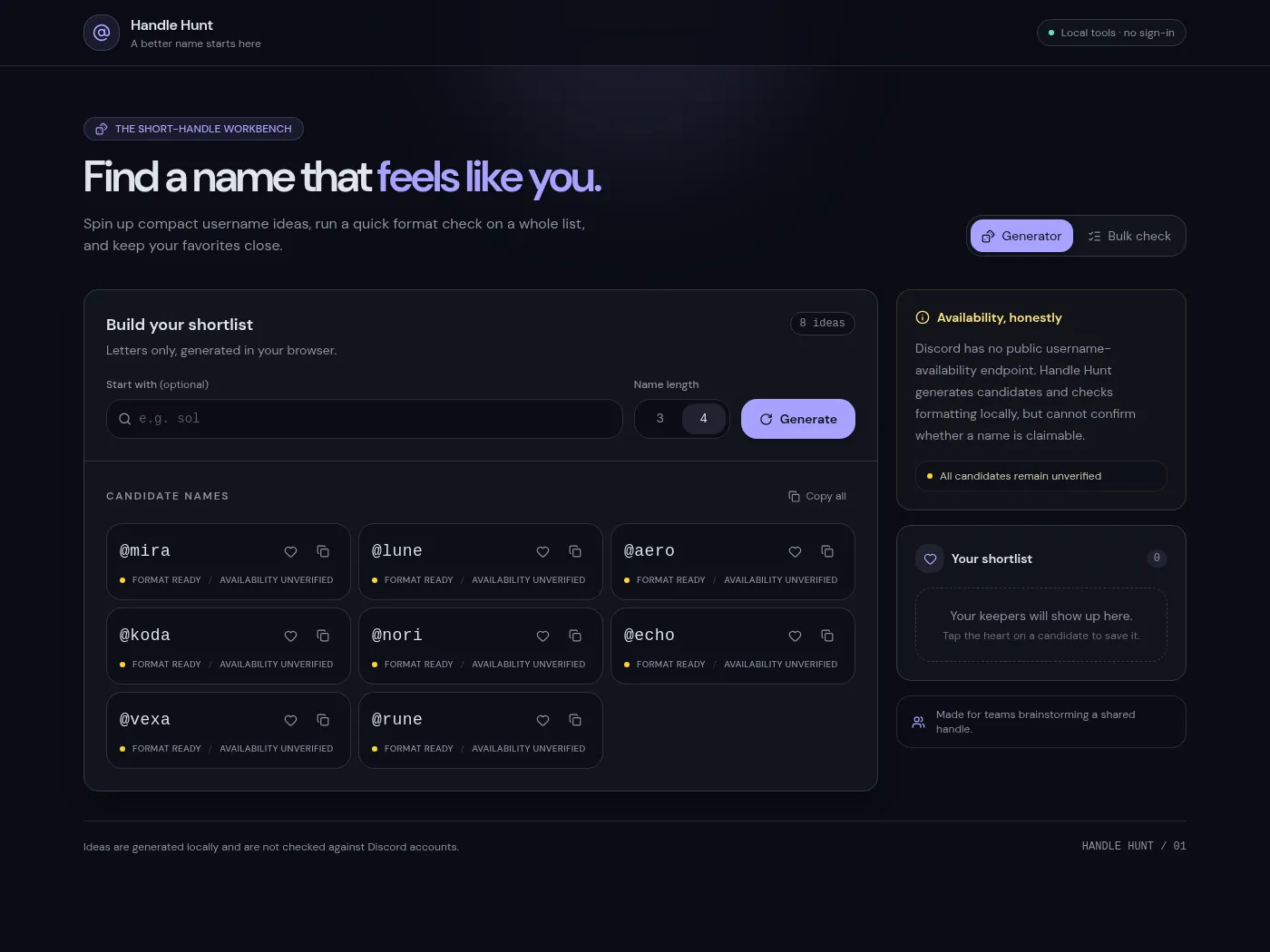 Discord Name Hunter