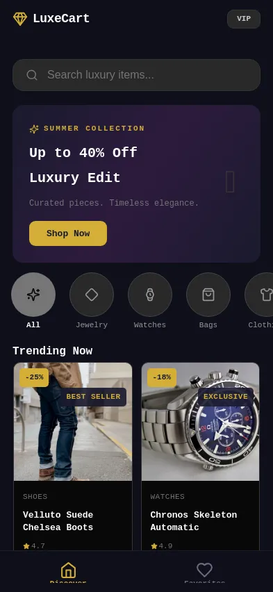 LuxeCart Mobile Home