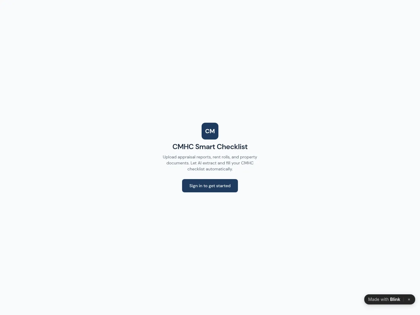 CMHC Smart Checklist