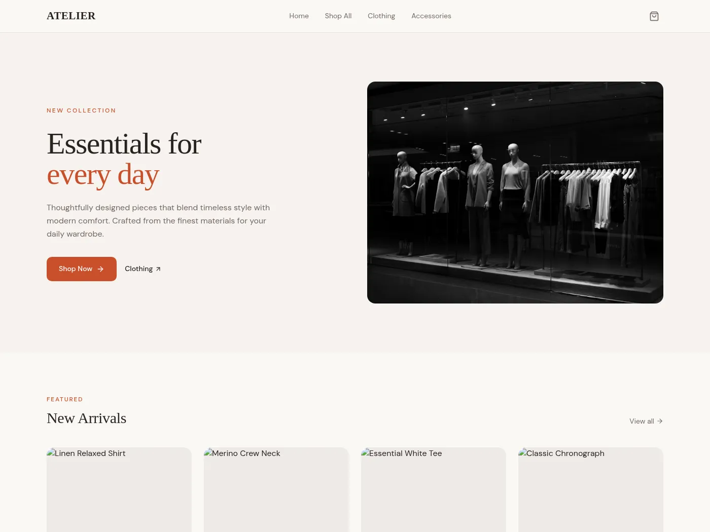 Realistic Web Shop