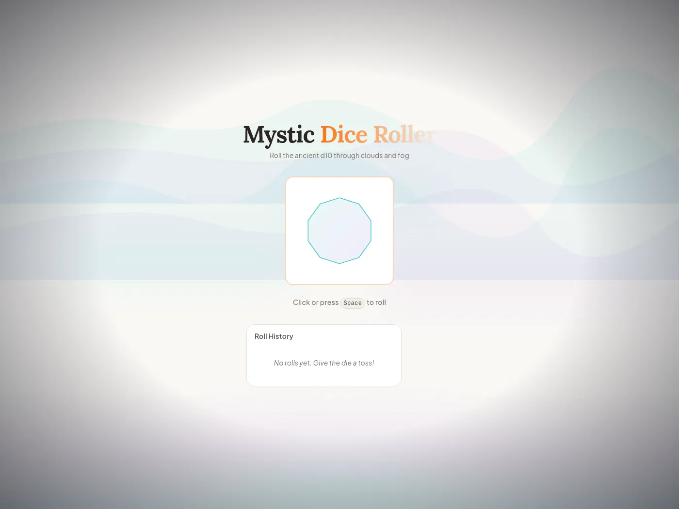 Mystic Dice Roller