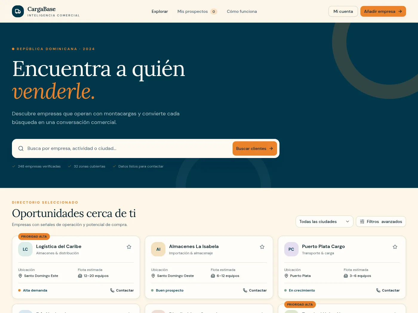 Montacargas Clientes Finder