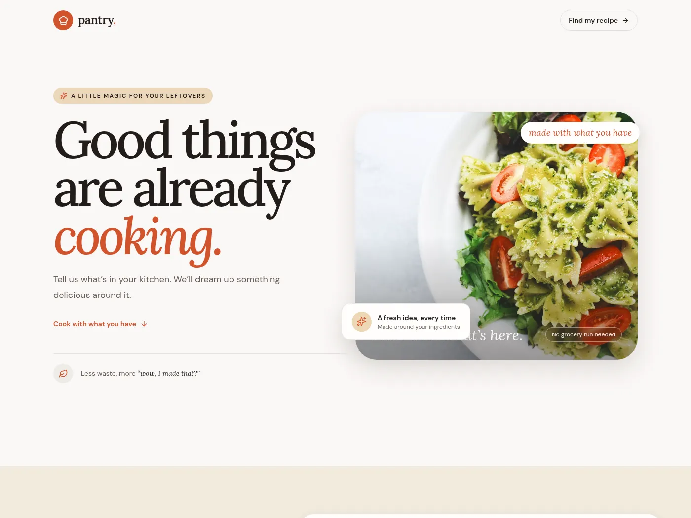 Pantry Recipe Finder