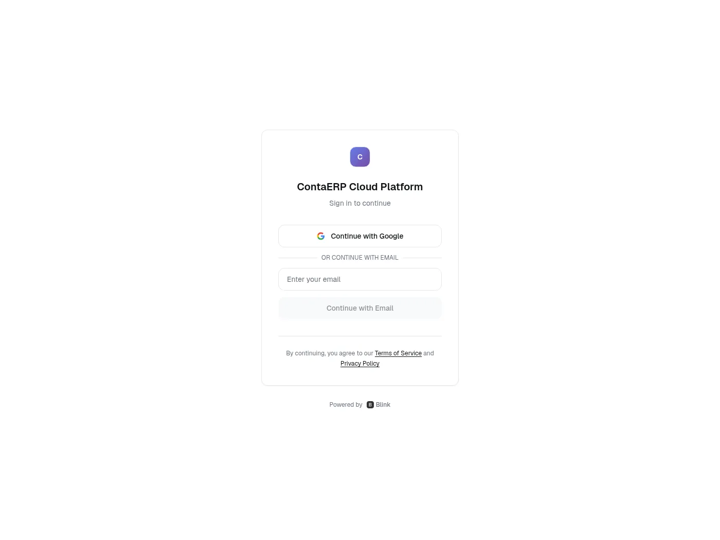 ContaERP Cloud Platform