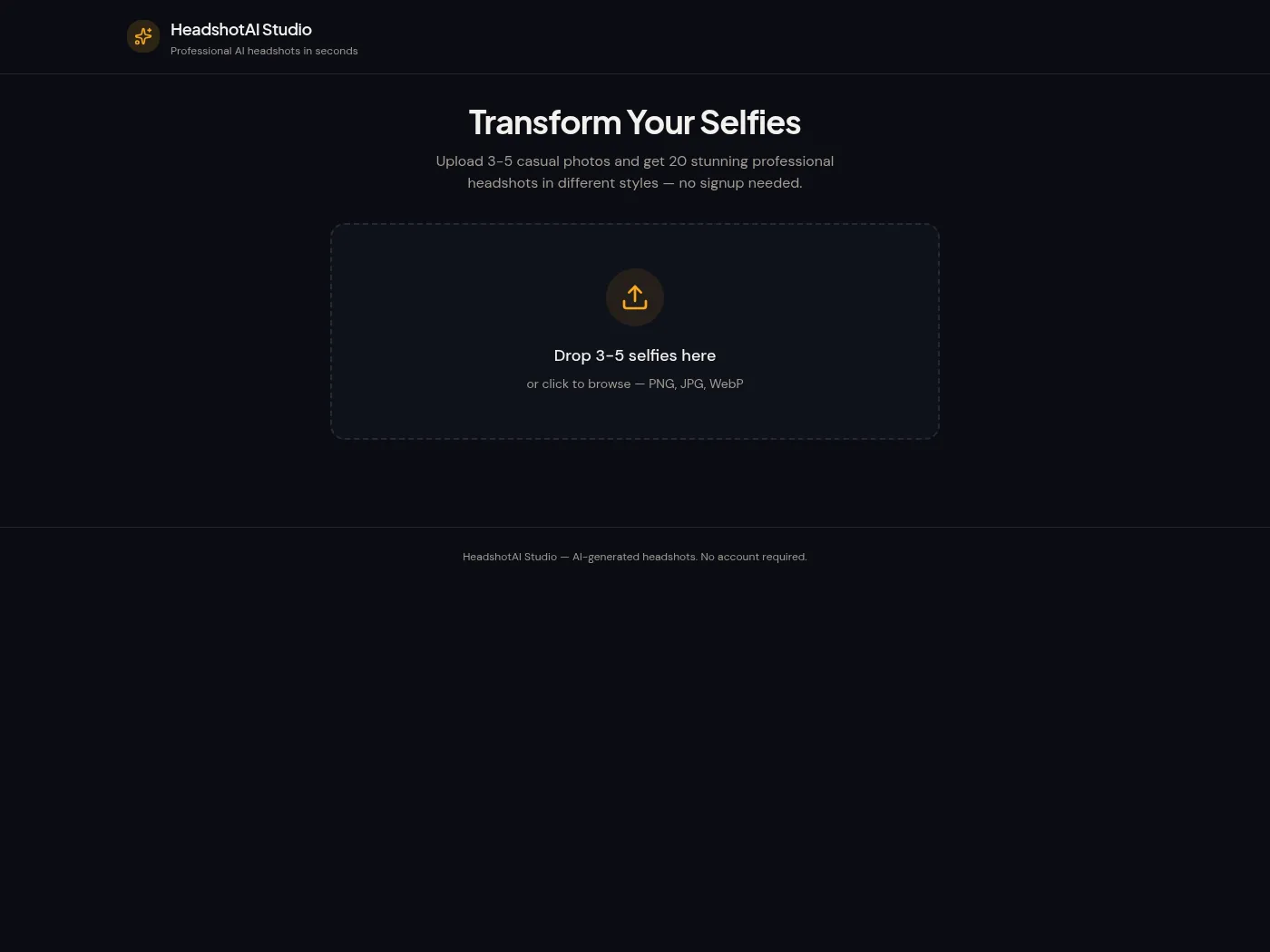 HeadshotAI Studio