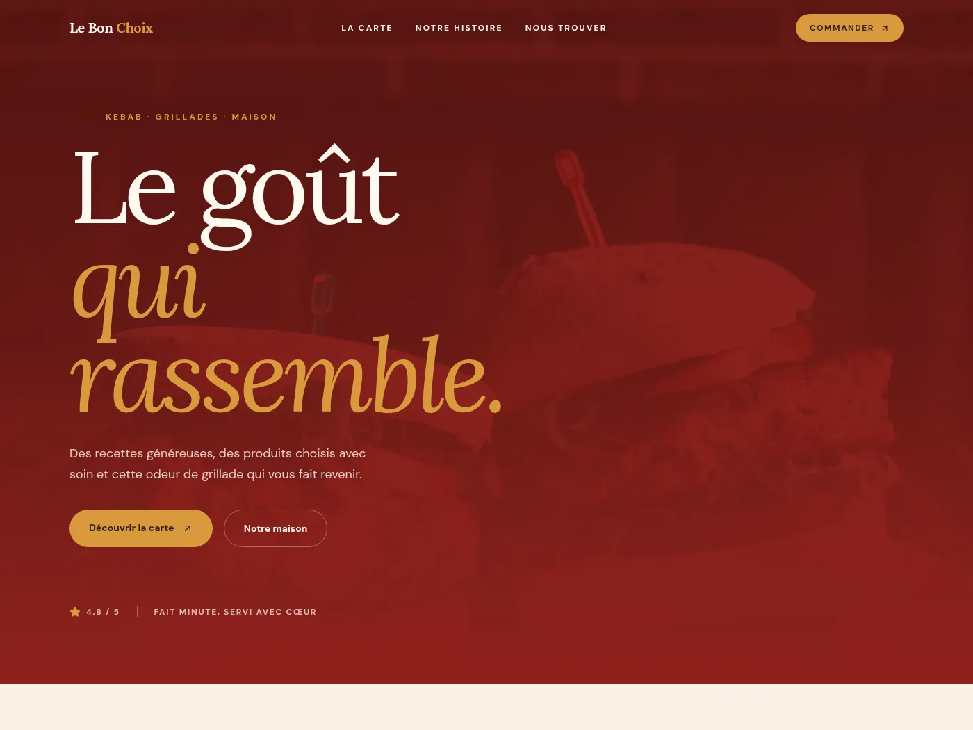 Kebab Le Bon Choix Site