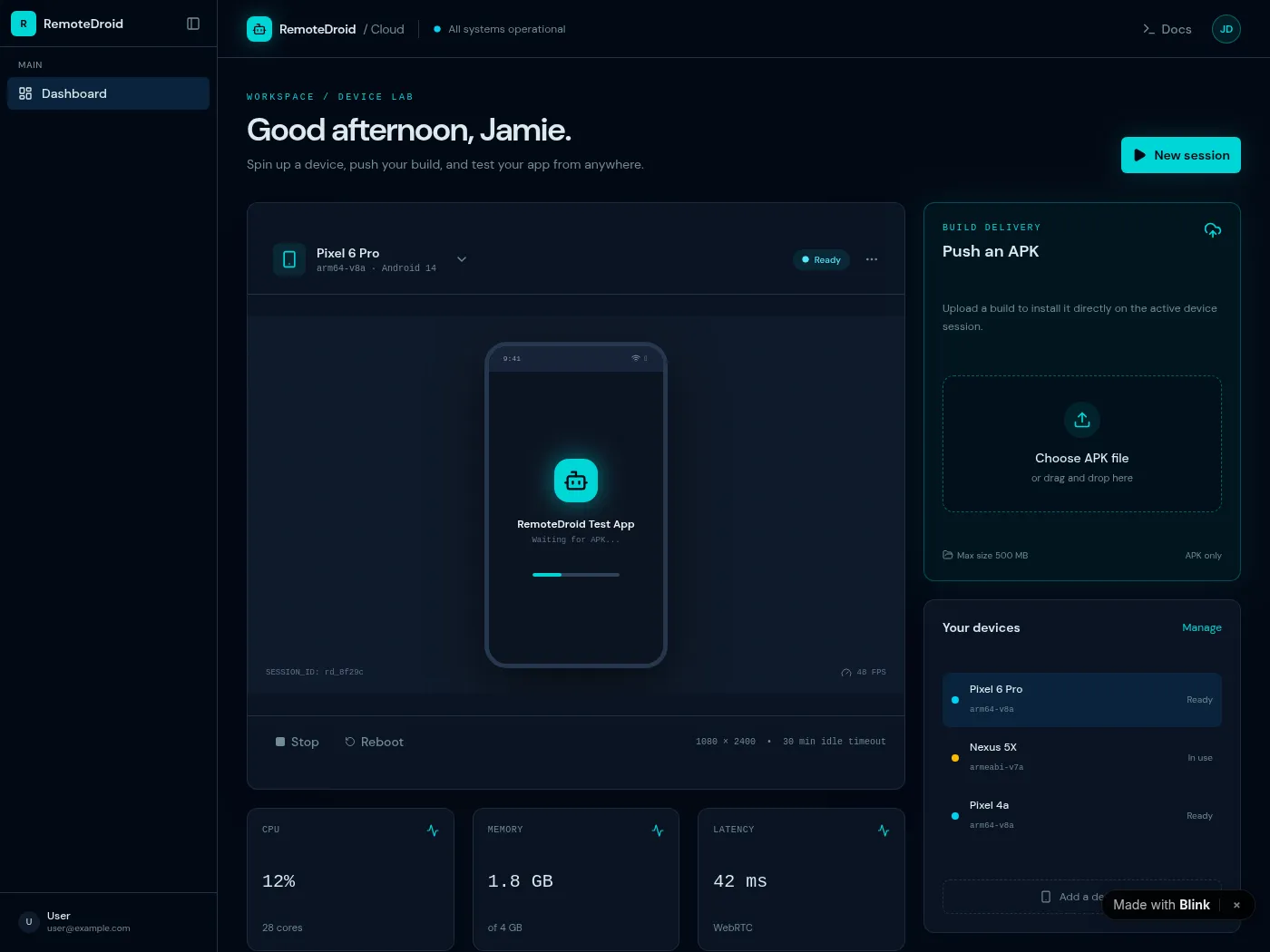 RemoteDroid Cloud