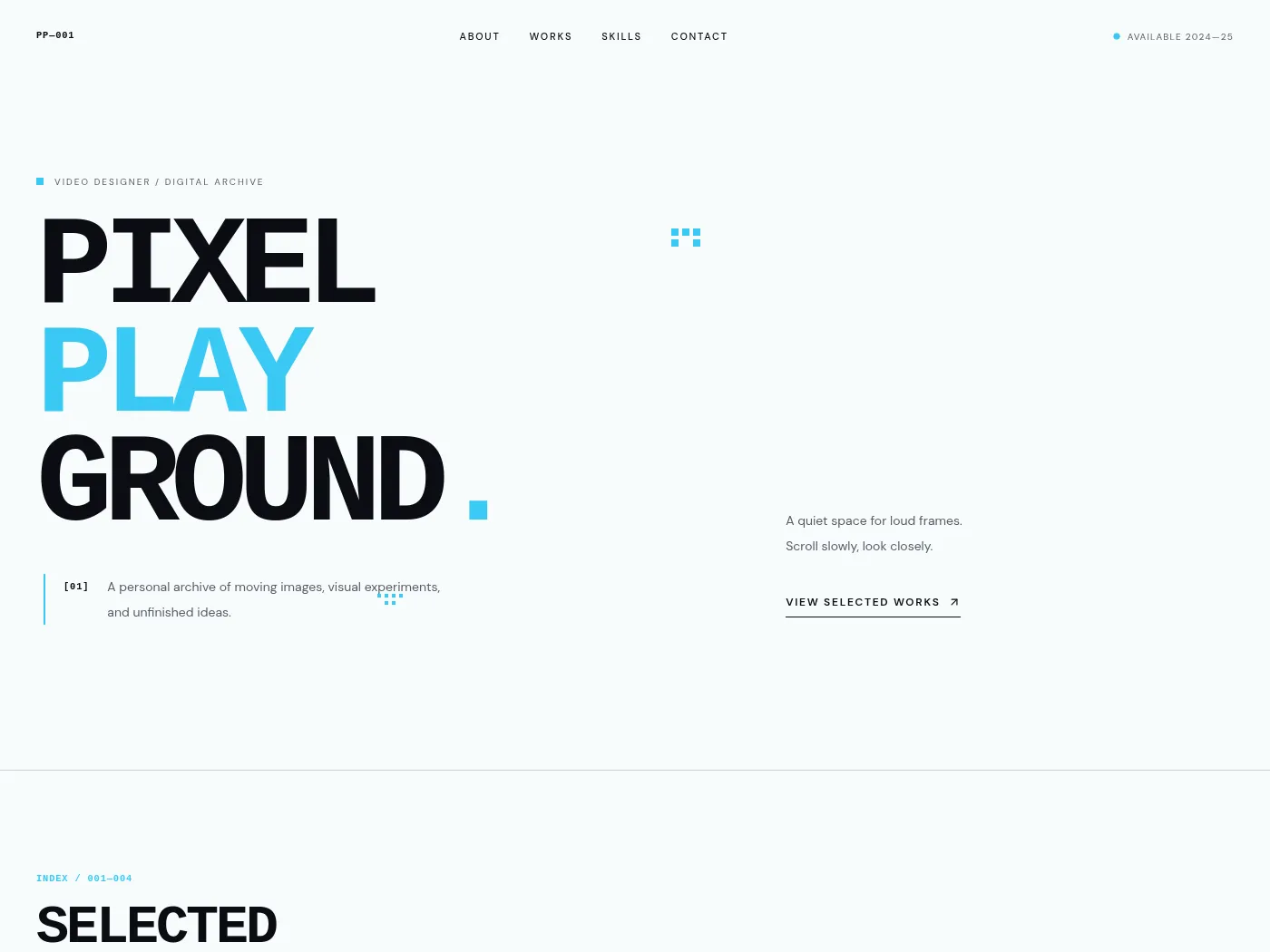 PixelPlayground Portfolio