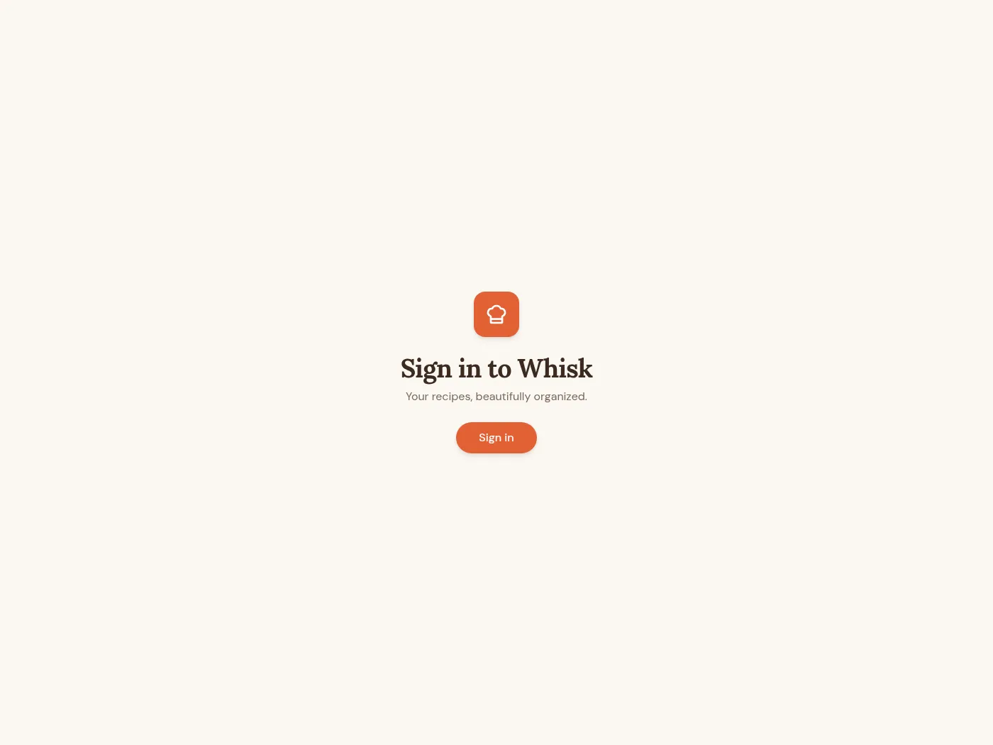 Whisk Web Clone