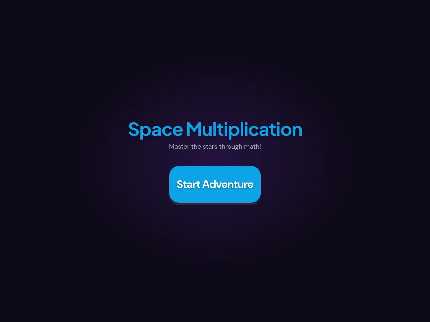 Space Multiplication Adventure