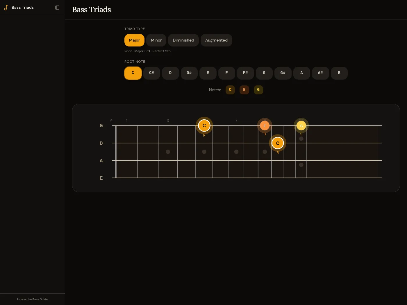 Bass Triads Video Guide