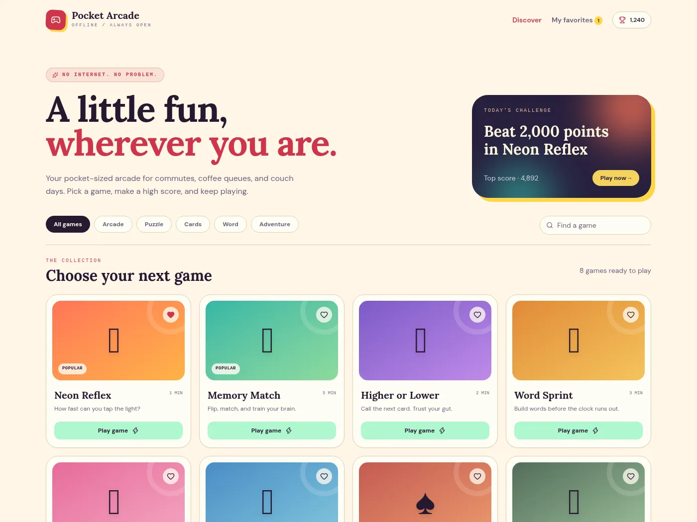 Offline Games Hub