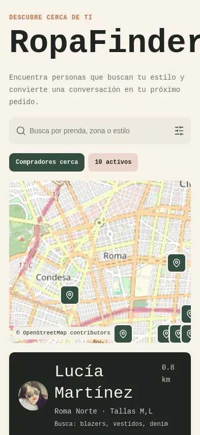 RopaFinder Mobile