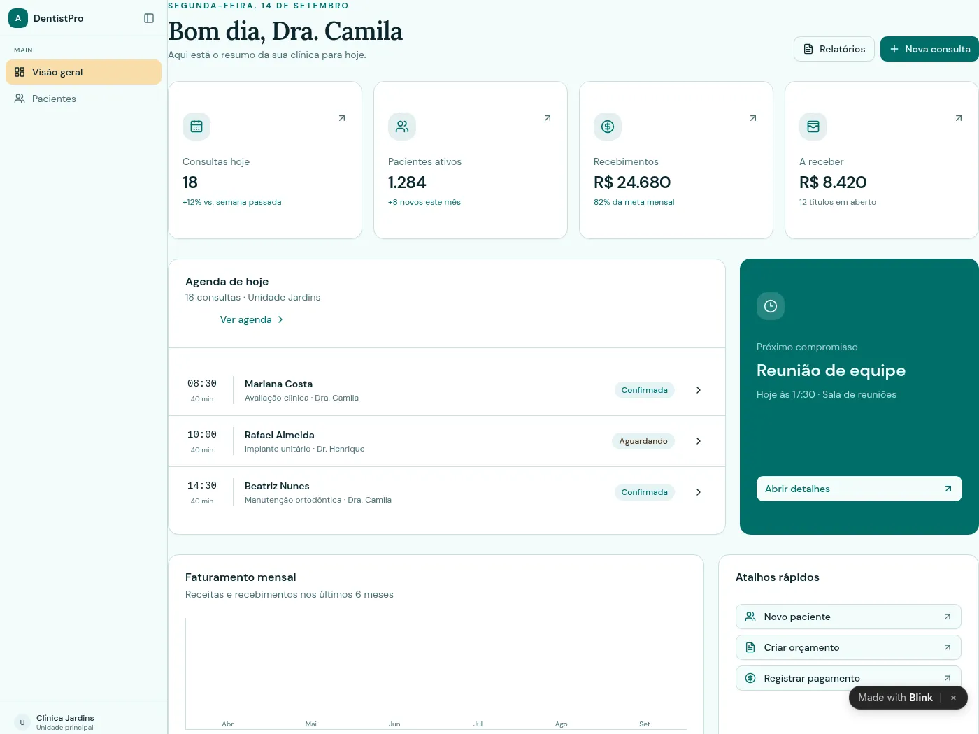 DentistPro Clinic Manager