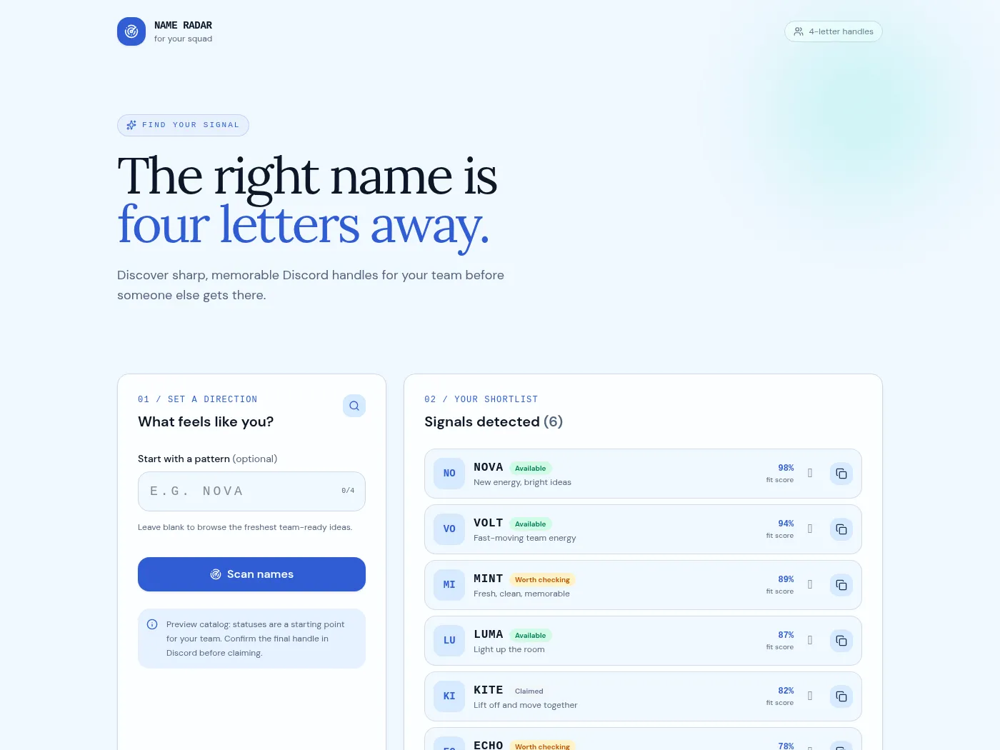 Discord Name Scanner