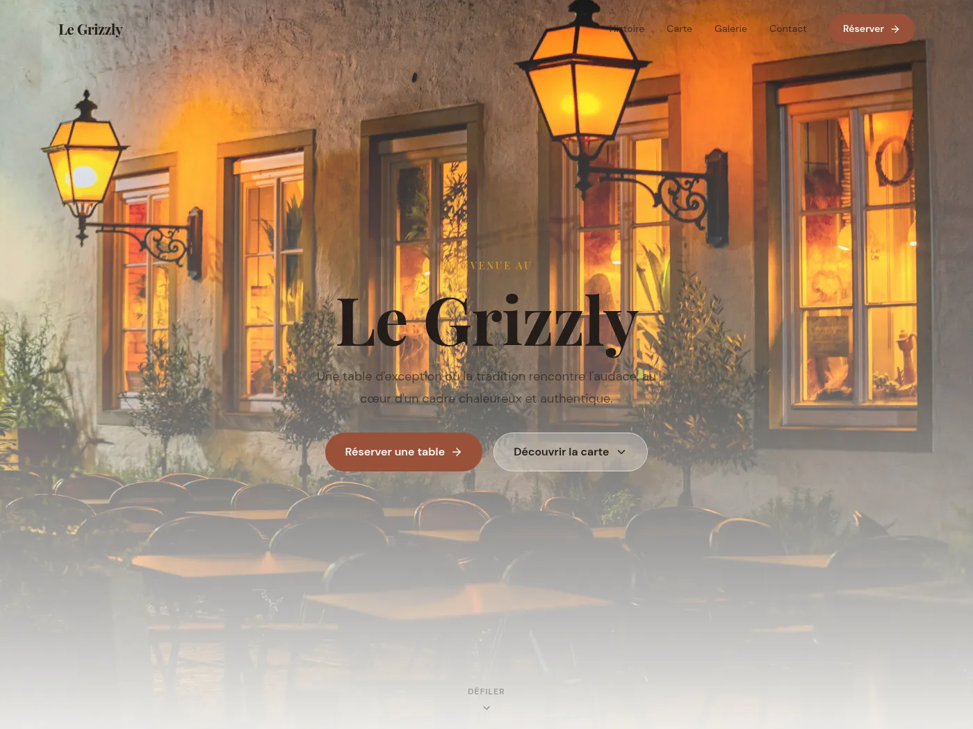 Le Grizzly Restaurant Site