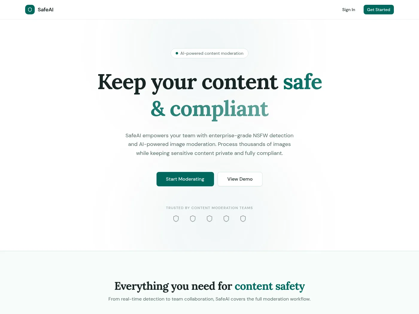 SafeAI Image Moderator