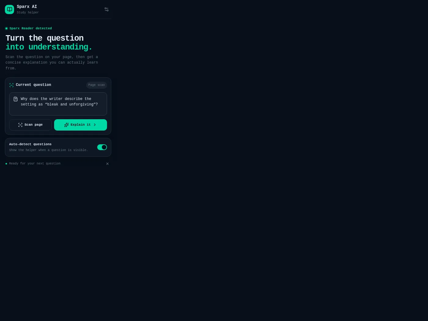 Sparx AI Study Helper