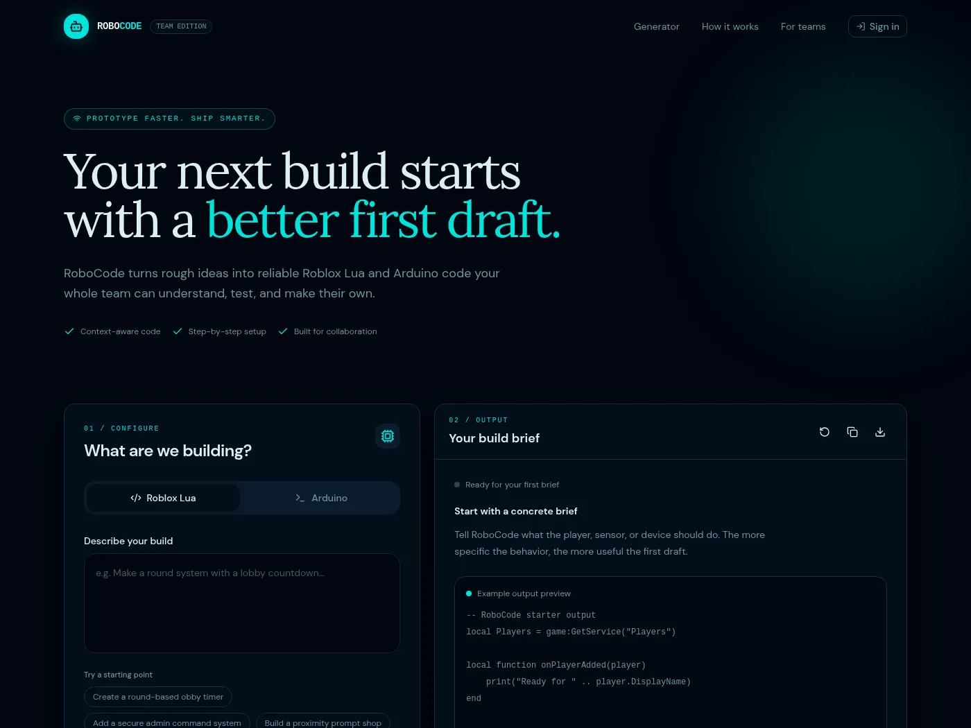 RoboCode AI Assistant