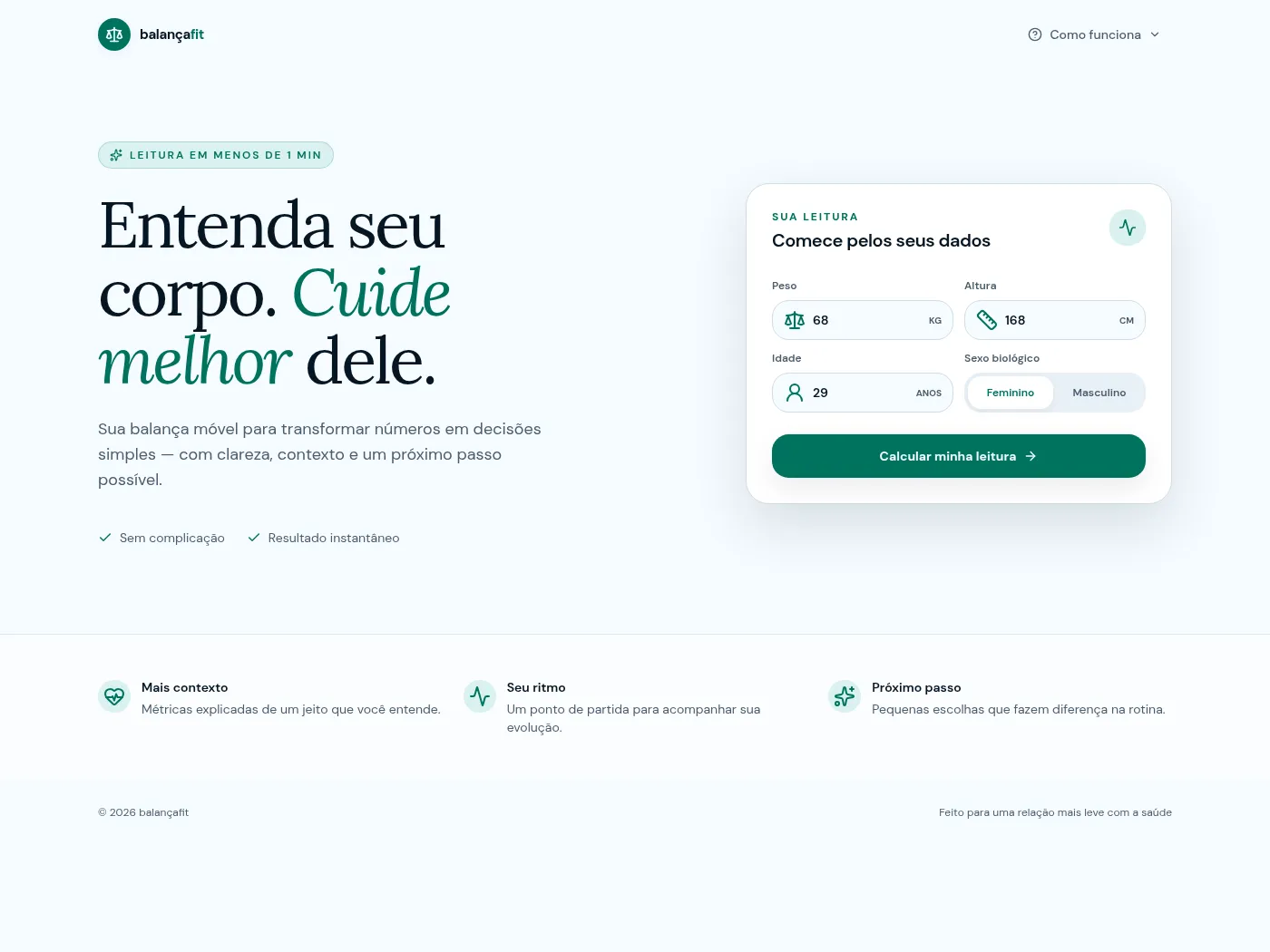 Balança Fit Inteligente