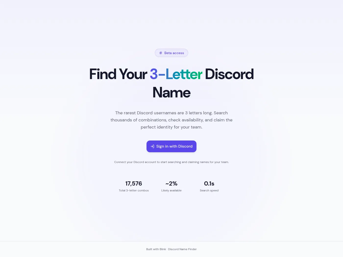 Discord Name Finder