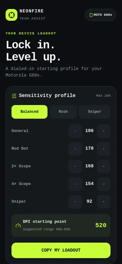 NeonFire Assist