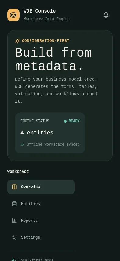 Workspace Data Engine