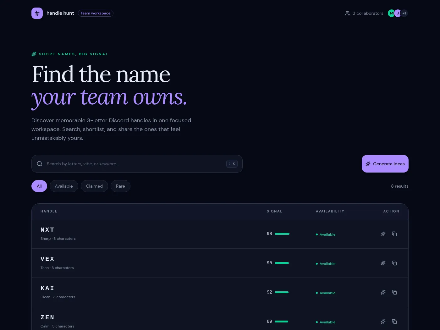 Discord Handle Hunt