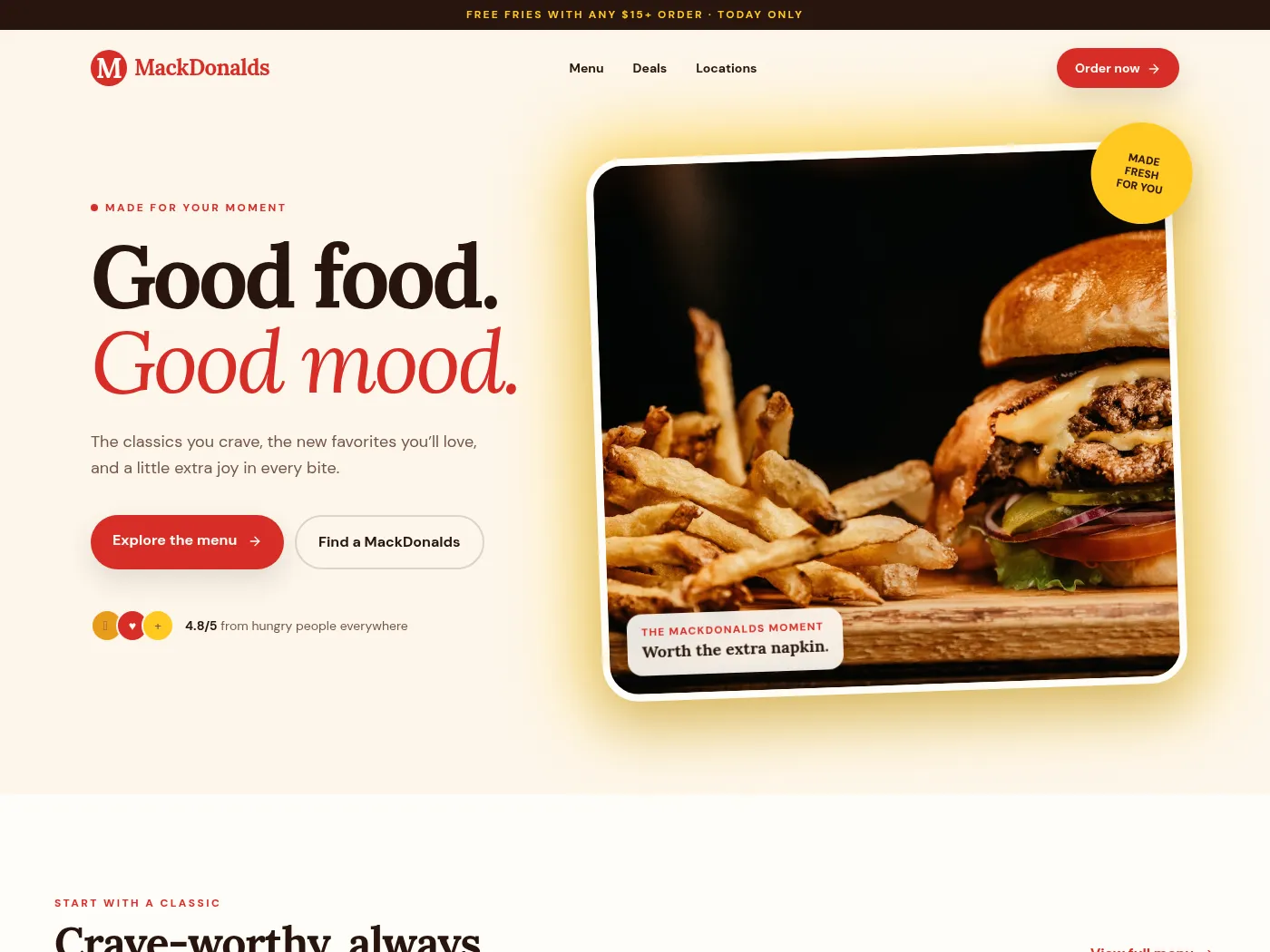 MackDonalds Web Presence