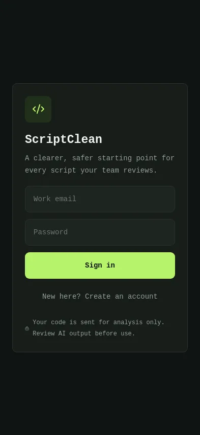 ScriptClean Bot