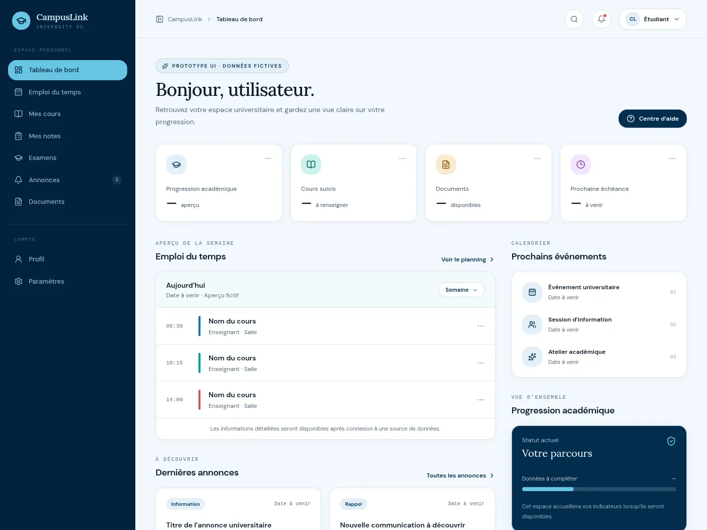 CampusLink UI Prototype