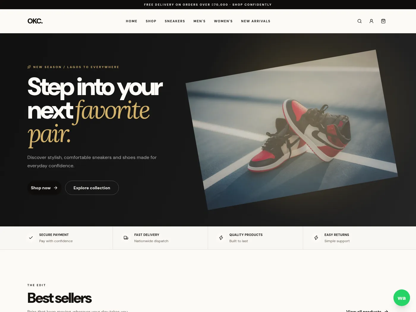 OKC Store E-Commerce Site