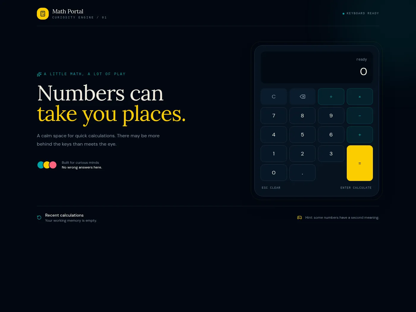 Math Portal Calculator