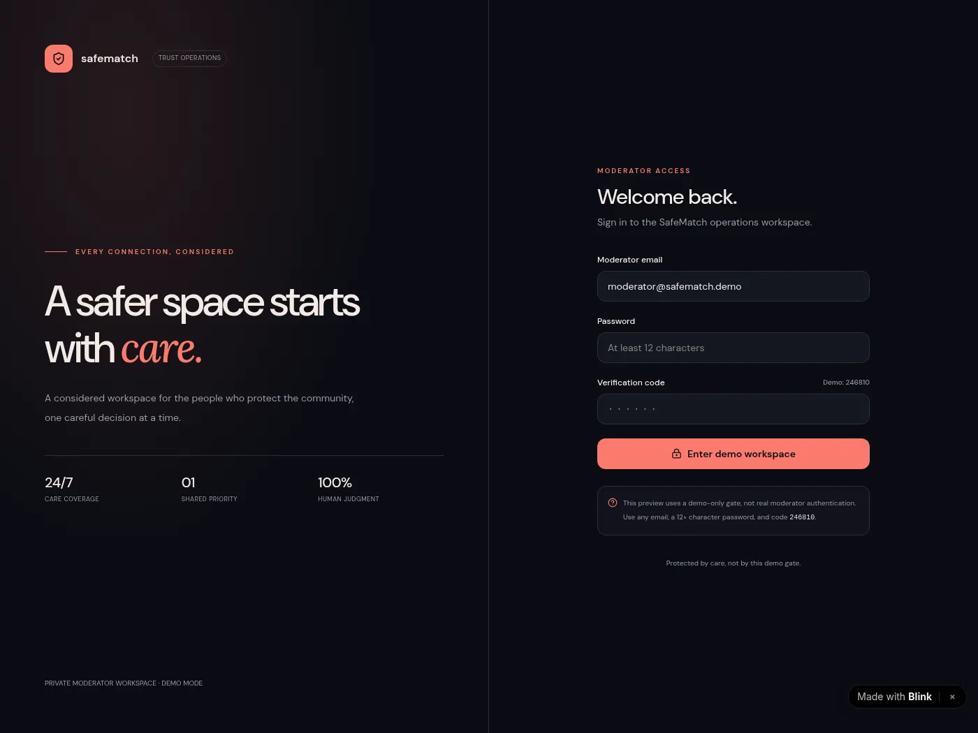 SafeMatch Admin Ecosystem