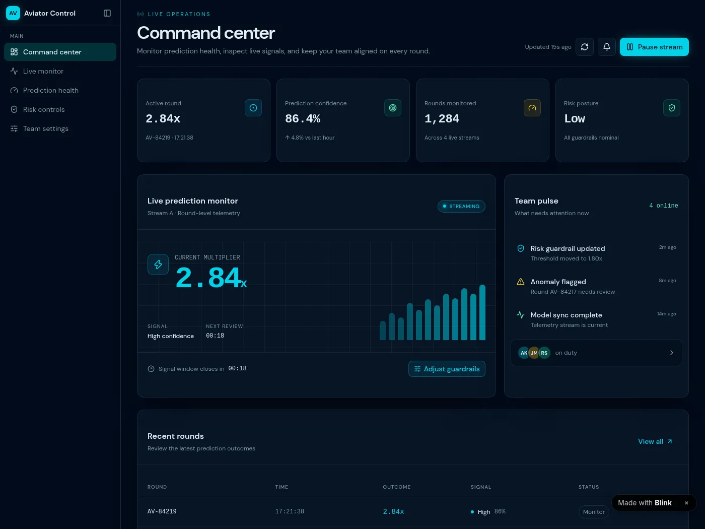 Aviator Admin Control