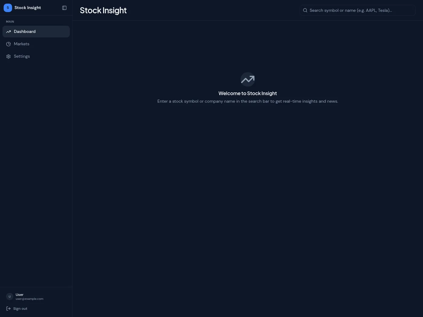 Stock Insight Dashboard