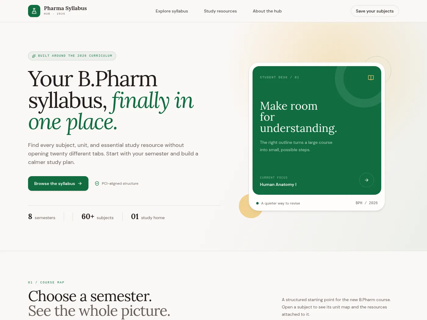 Pharma Syllabus Hub