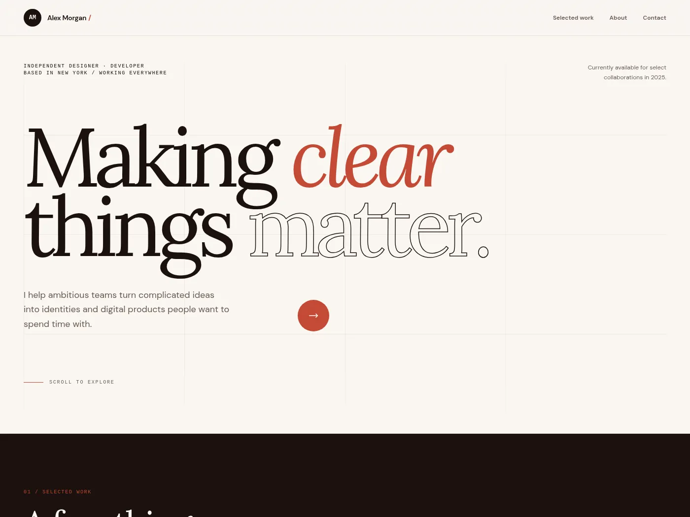 Personal Portfolio Page