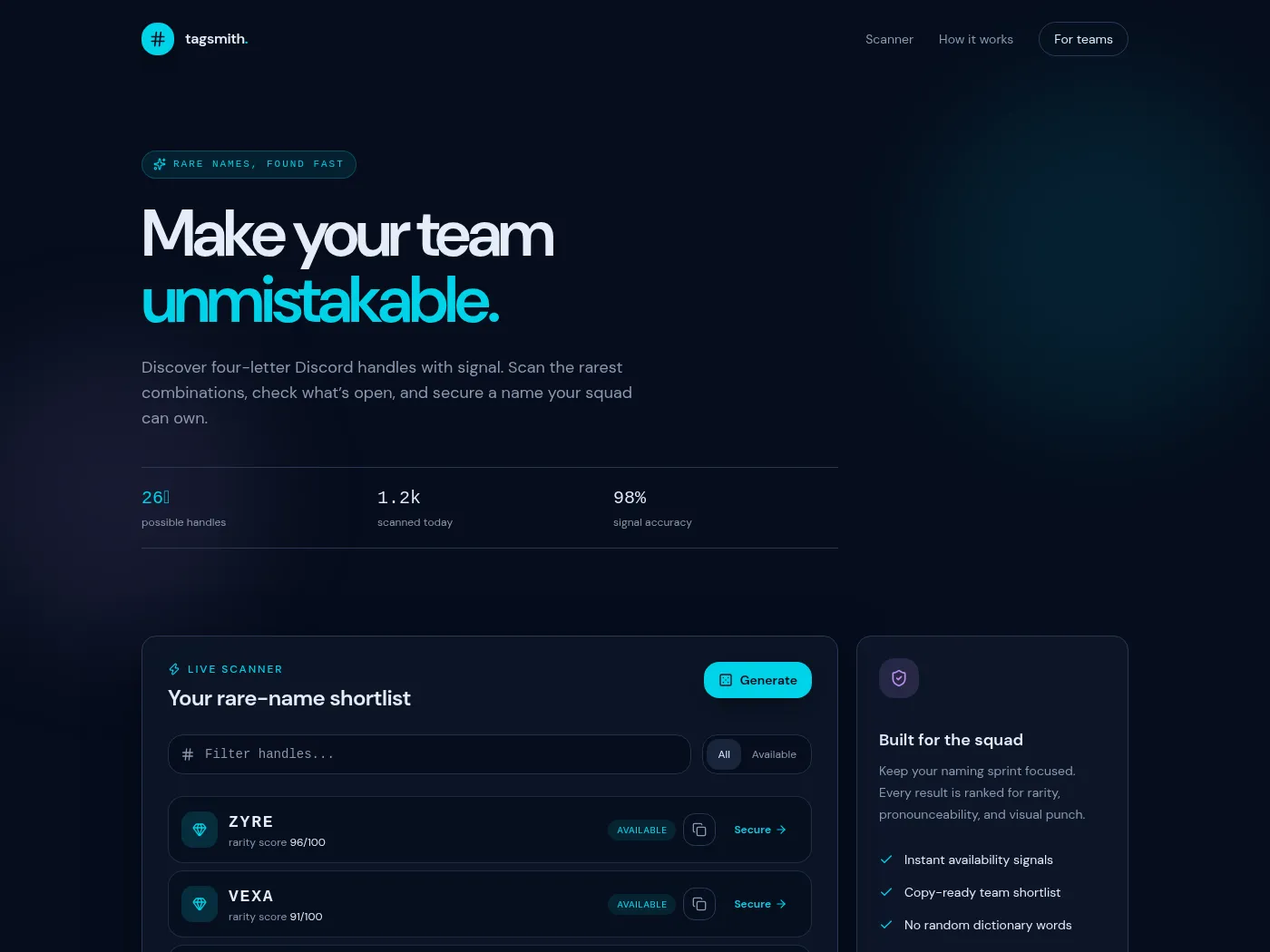 Rare Discord Tag Finder