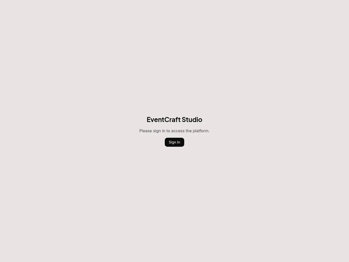 EventCraft Studio