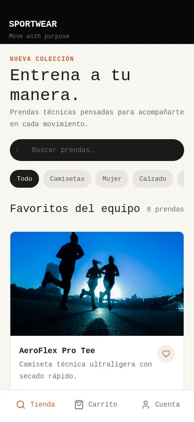 SportWear Shop App