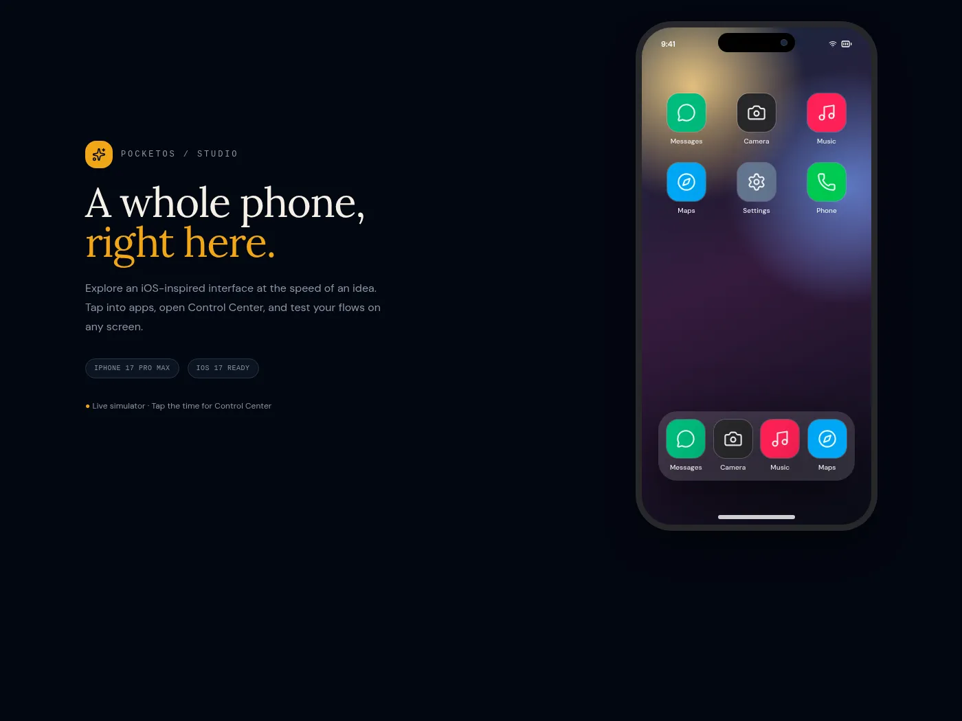 iPhone 17 Browser Simulator
