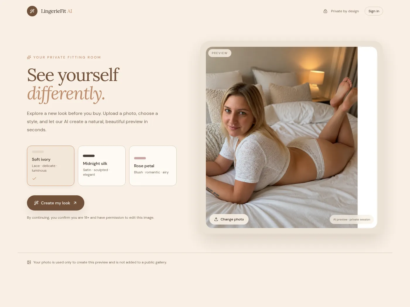 LingerieFit AI