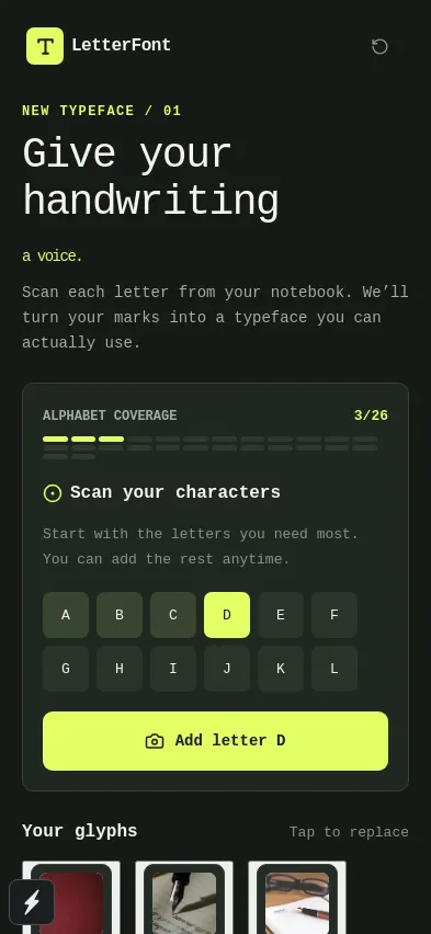 LetterFont Creator
