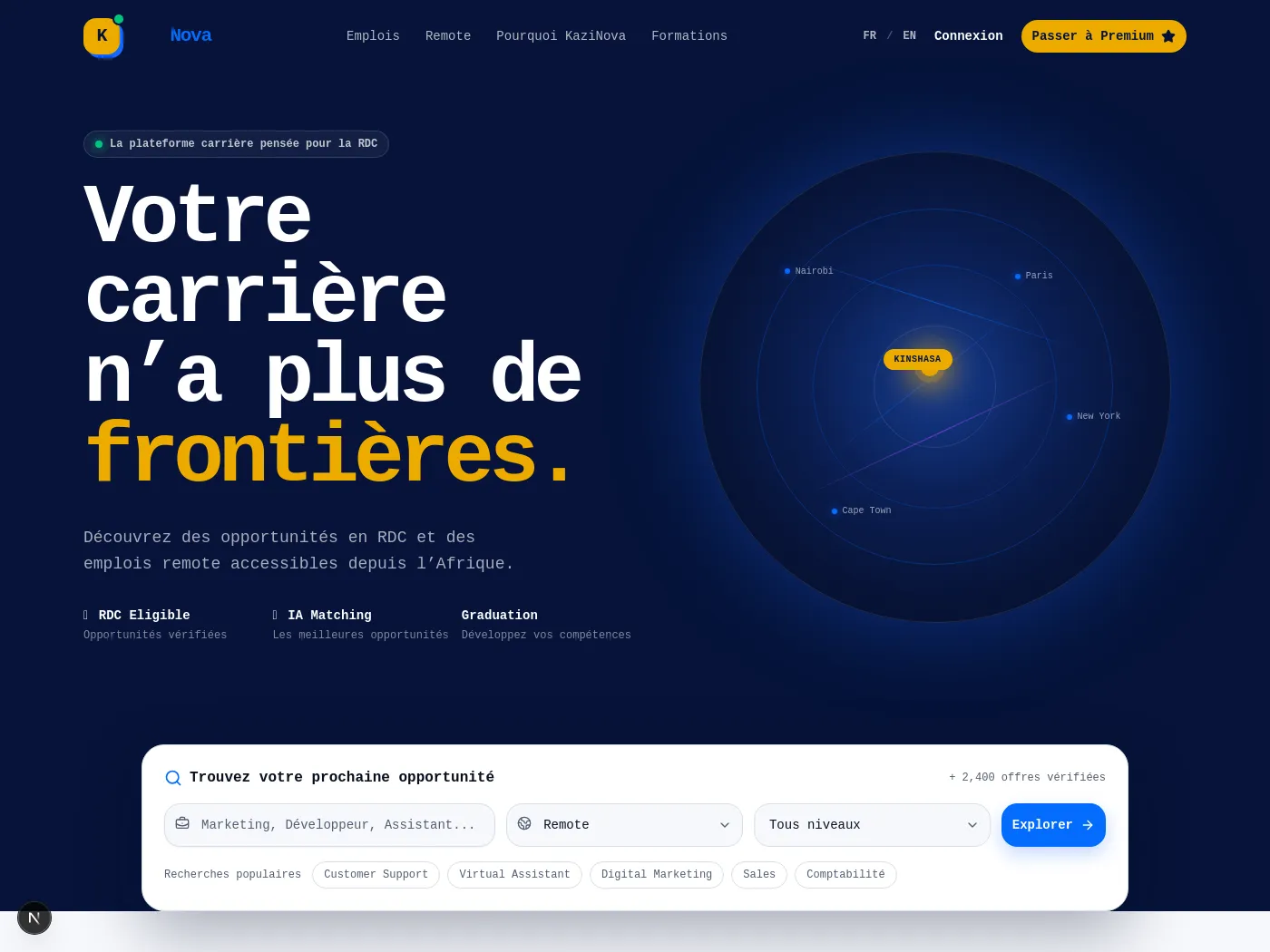 KaziNova Career Platform