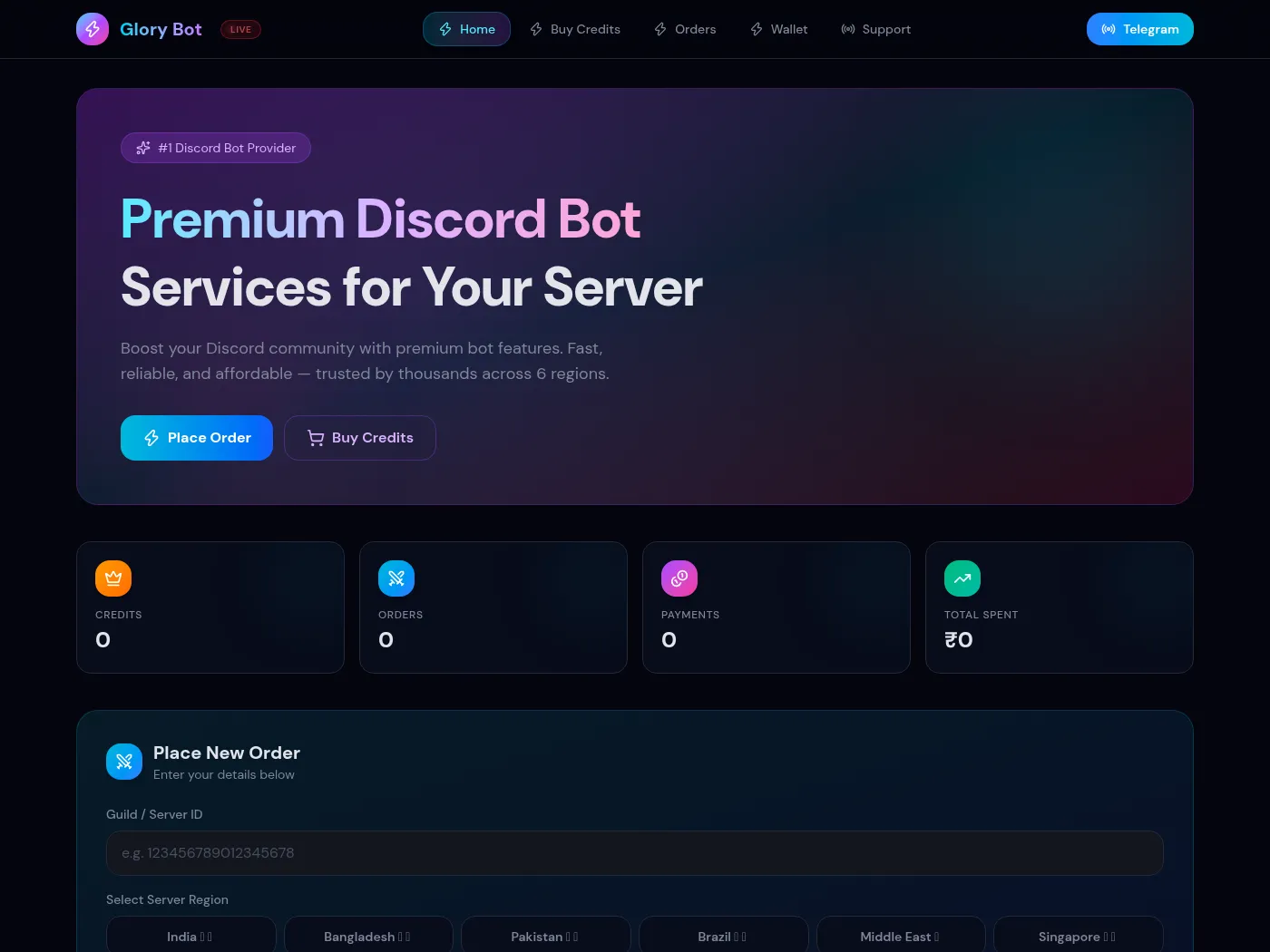 Glory Bot Portal