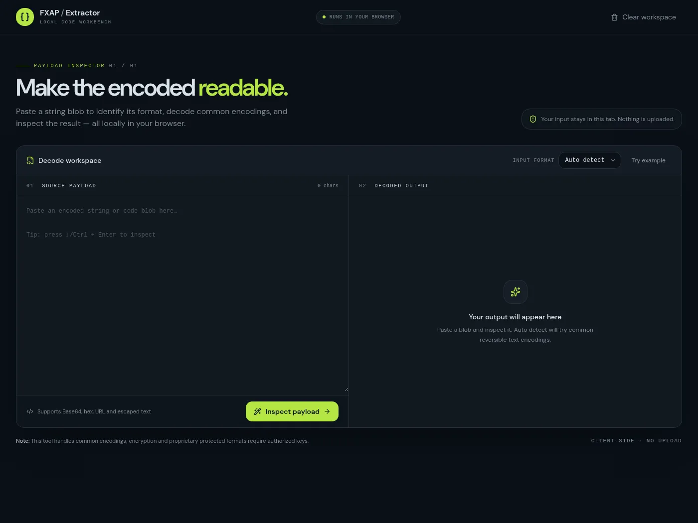 FXAP Code Extractor