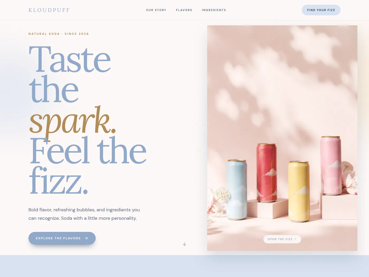 KloudPuff Soda Site