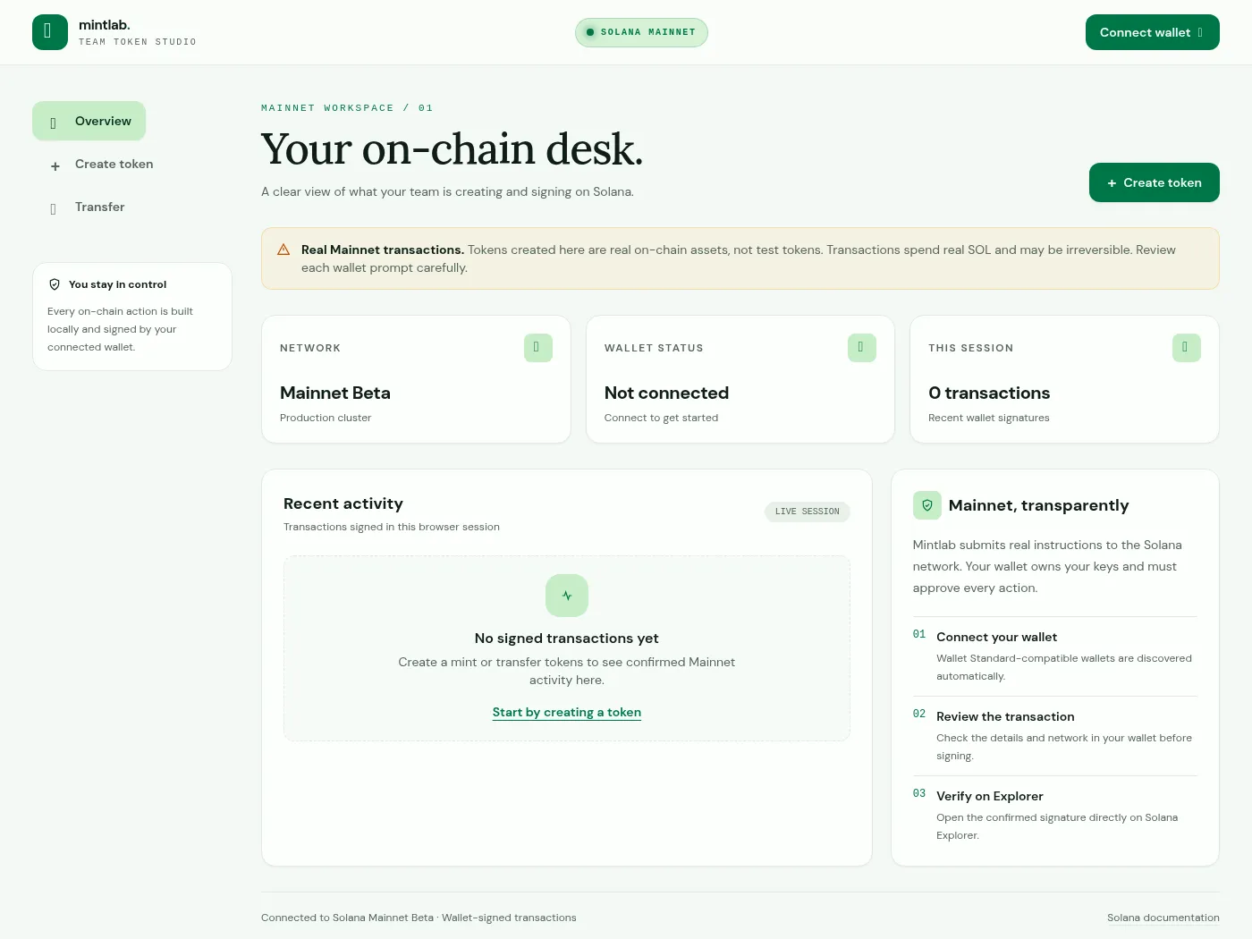 Solana Flash Token Lab