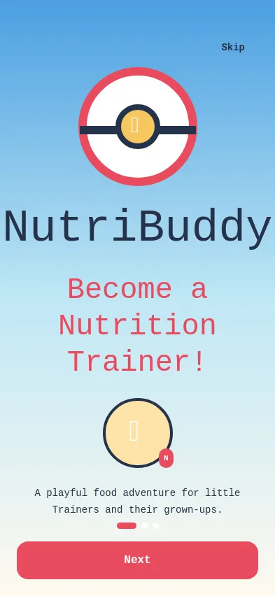 NutriBuddy: Food Scan Adventure